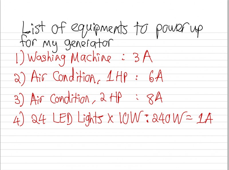 How To Calculate Generator Size Required | Optimum Power