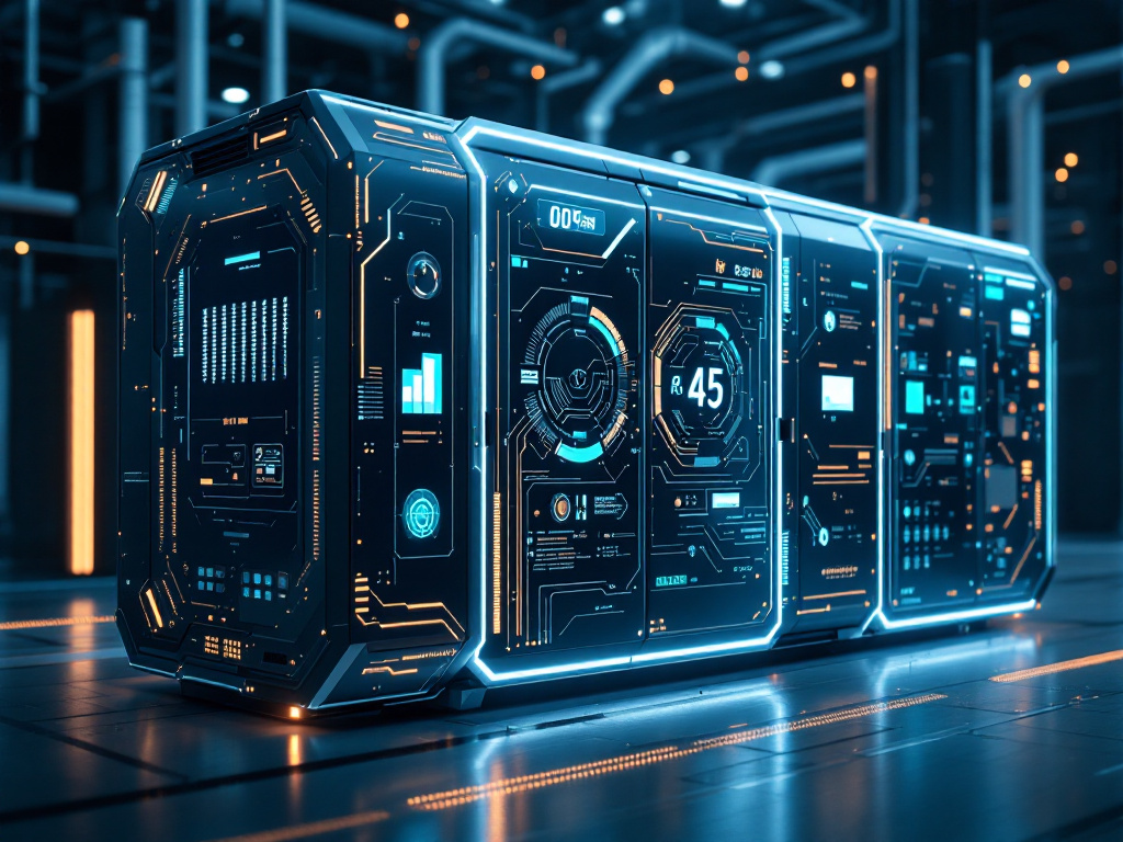 A-futuristic-power-generator-with-AI-technology-interface-showing ...